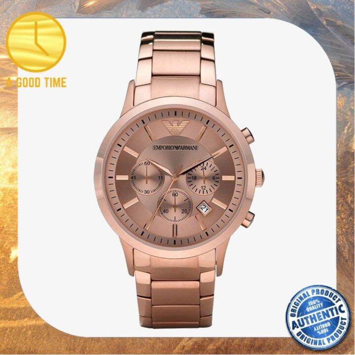 EMPORIO ARMANI นาฬิกาผู้หญิง รุ่น AR2452 Classic Chronograph - Rose ...