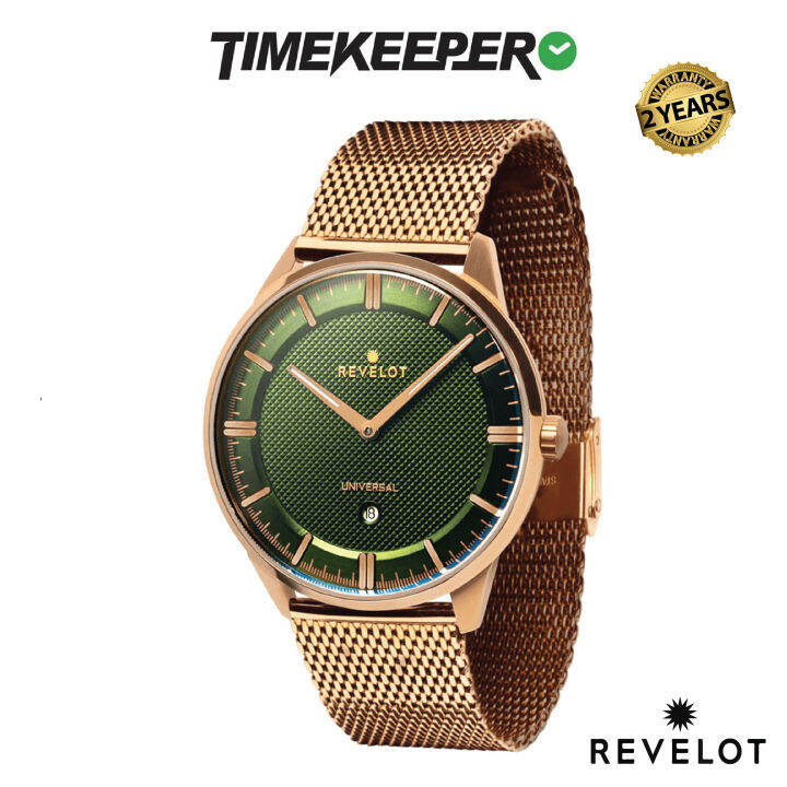 Revelot Universal Olive Rosegold 40mm Watch | Lazada