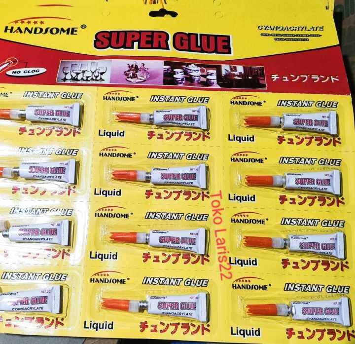 LEM HANDSOME SUPER GLUE / LEM BESI / HARGA SATUAN | Lazada Indonesia