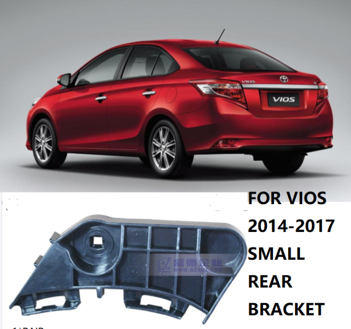 1*PAIR FOR TOYOTA VIOS NCP150 2014 2015 2016 2017 Rear Bumper Side ...