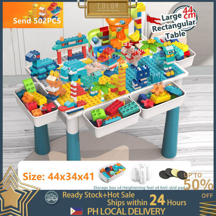 502 pcs brand new Building Blocks Table Chair Set with Lego Blocks ...