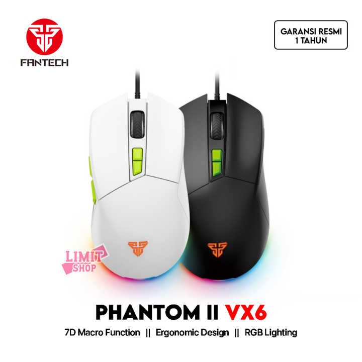 Fantech PHANTOM II VX6 Mouse Gaming Macro Programmable Gaming Mouse ...