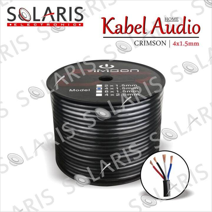 KABEL SPEAKER HIGH QUALITY Crimson 4x1.5 mm Kabel Tasker PER METER ...