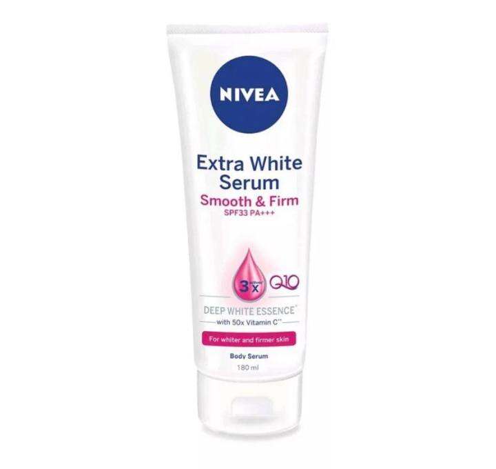 NIVEA Body Serum Extra White Smooth and Firm with SPF 33 PA++, 180ml ...