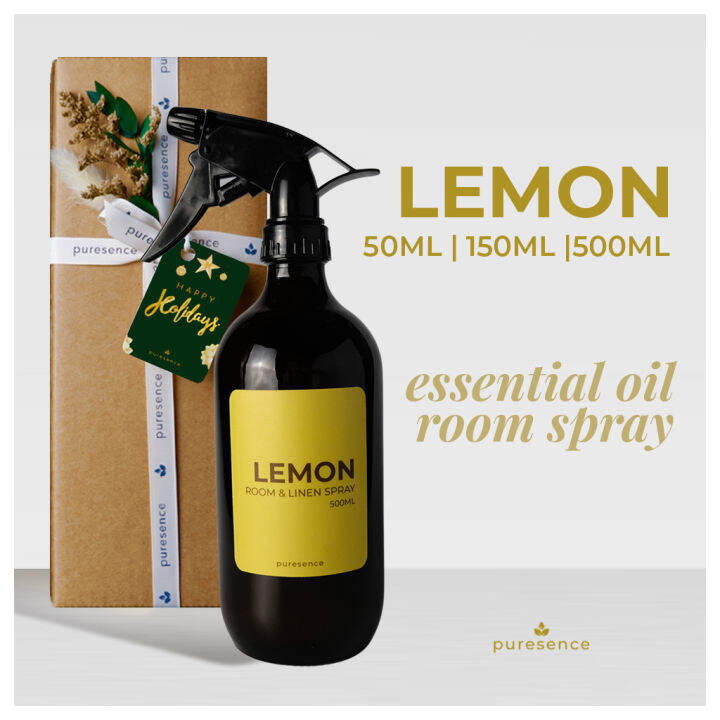 Lemon Anti-Bacterial Room Spray Deodorizer Air Freshener Made With 100% ...