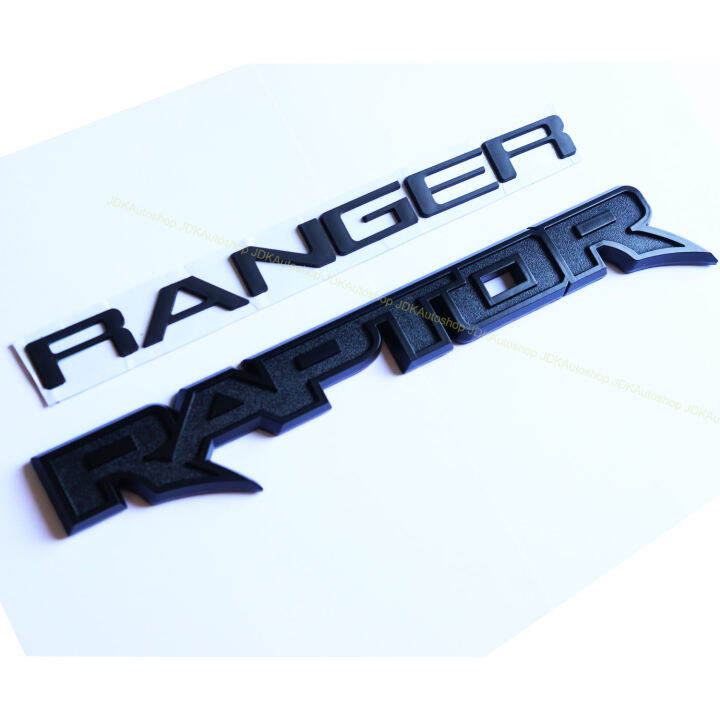2 ชิ้น โลโก้ RANGER RAPTOR สีดำ สำหรับ RANGER ติดฝากระโปรงหน้า RAPTOR ...