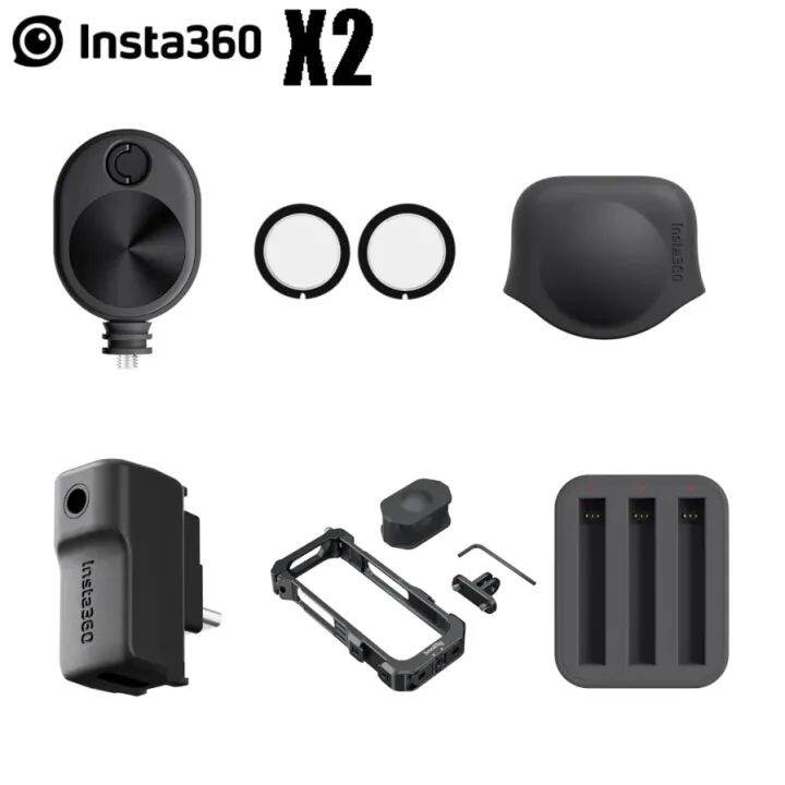 Insta360 ONE X2เลนส์Guards/อะแดปเตอร์/ฝาครอบเลนส์/แบตสำรองแบบพกพากล่องชาร์จ/Bulletสายเวลา/ยูทิลิ ...