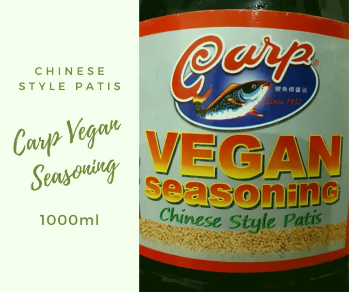 Carp VEGAN seasoning (chinese style patis) 1000 ml | Lazada PH