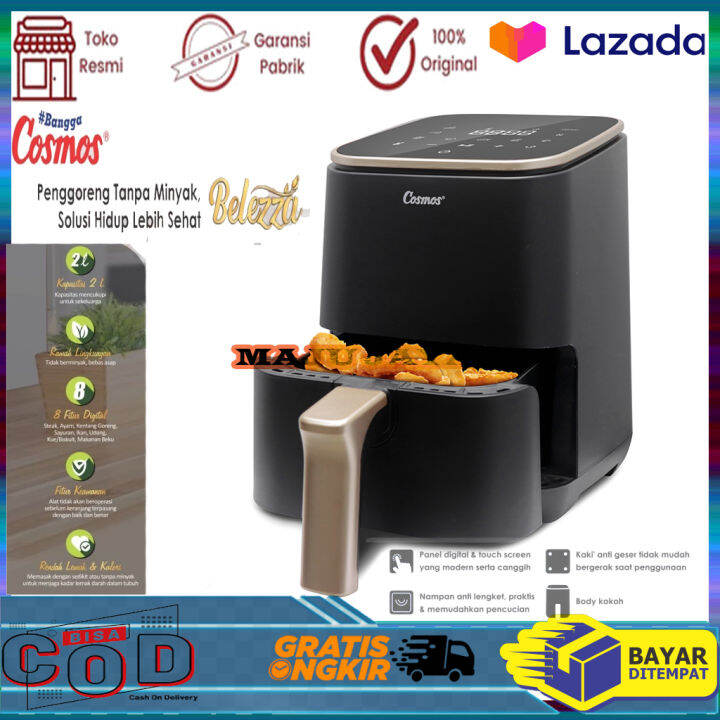 Cosmos NEW AIR FRYER CAF-6603 Mesin Penggoreng tanpa minyak, dengan kapasitas 2 Liter yang cukup ...