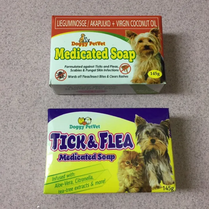 Doggy Pet Vet MEDICATED SOAP or TICK & FLEA SOAP 145g | Lazada PH