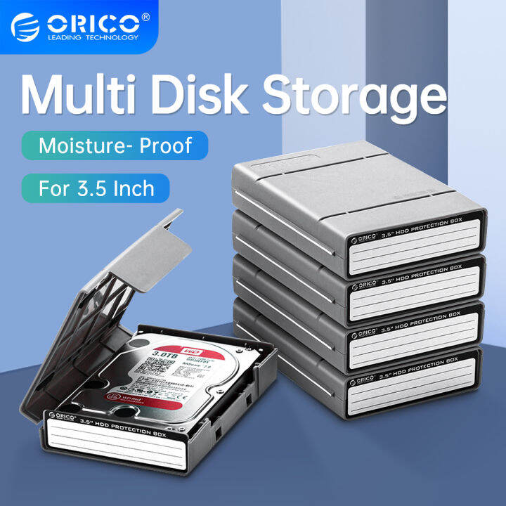 ORICO 3.5 Inch HDD Water-proof ProtectIon Box 5 PCS Storage Box Multi ...
