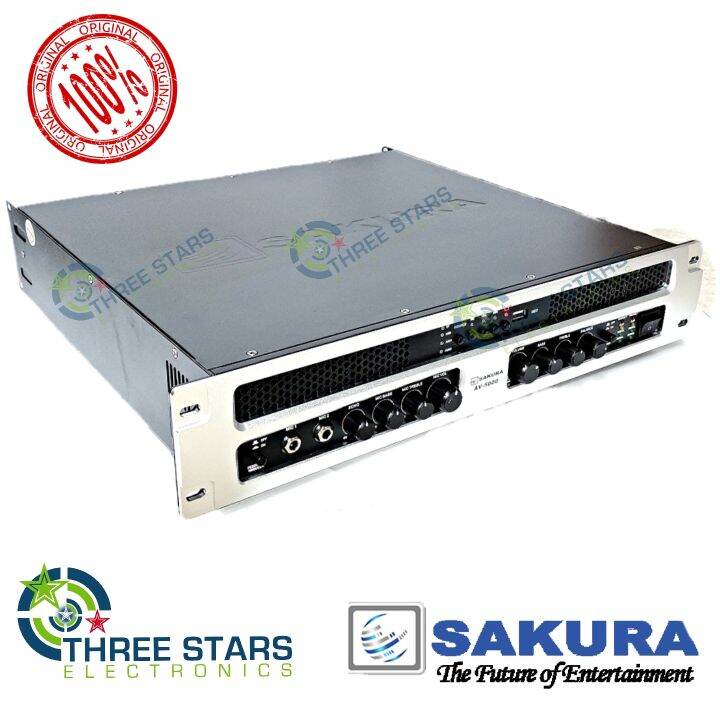 2023 Original Sakura AV - 5000 1200 x2 Watts Integrated USB BT Karaoke Amplifier Av 5000 gx 5000 ...