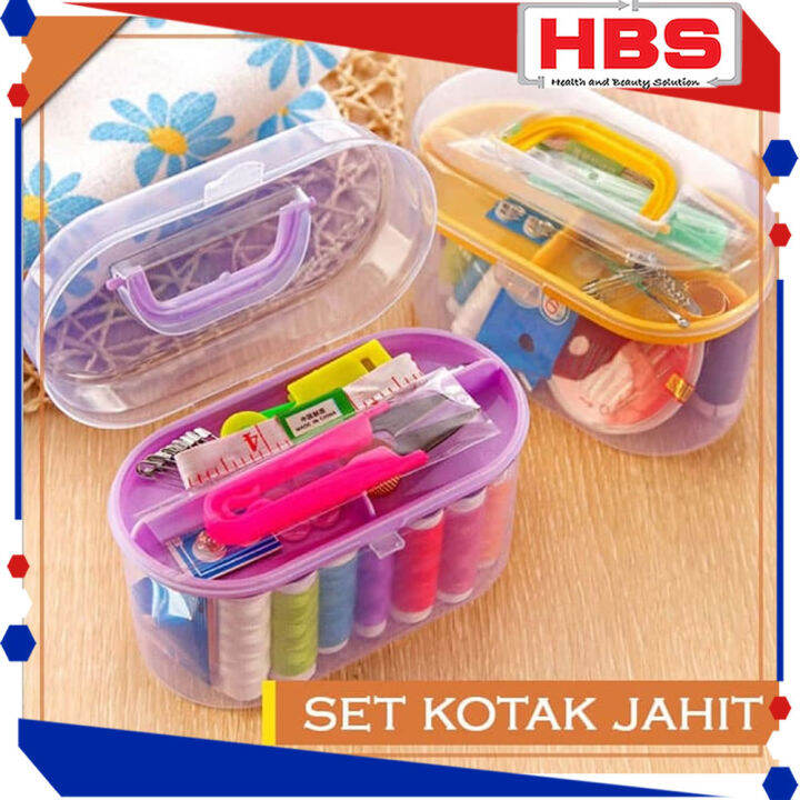 Alat Jahit Box Set Kotak Peralatan Jahit Set Sewing Kit Box Benang ...