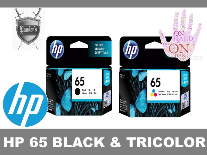 HP 65 Black and TriColor Original Ink Cartridge | Lazada PH