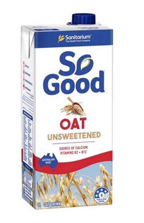 Sanitarium So Good Oat Unsweetened Milk 1 Liter (Freshly from Australia ...