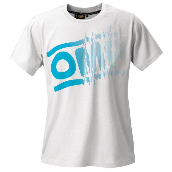 OMP STRIPED LOGO WHITE T-SHIRT | Lazada