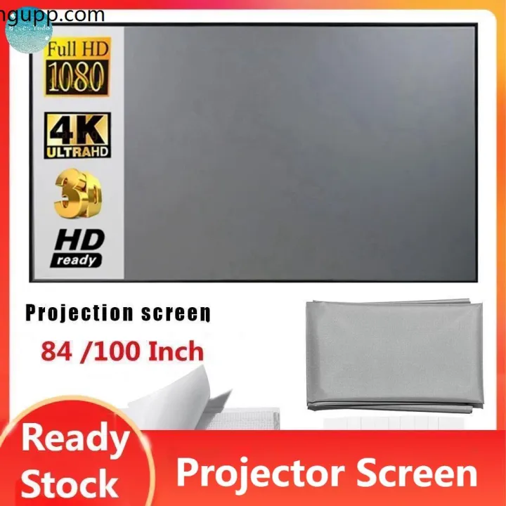♕Projector Screen 84100 inch 169 HD Foldable Portable Projection Movies ...