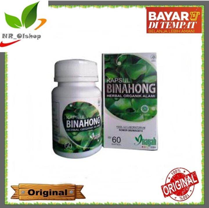 Herbal Ekstrak Kapsul Daun Binahong Inayah 60 Kapsul Lazada Indonesia