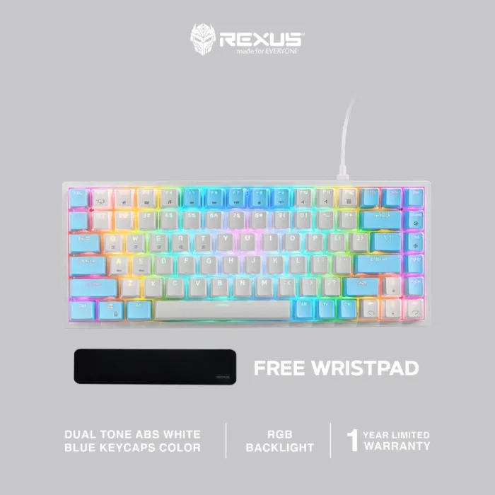 Rexus Daxa M84 Classic Mechanical Keyboard Gaming Series | Lazada Indonesia