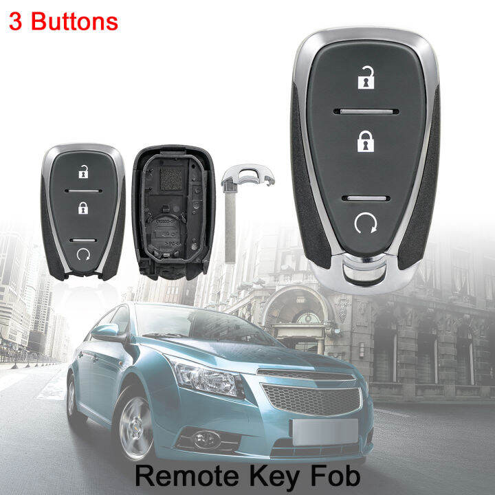 3 Buttons Smart Remote Key Shell Replacement Keys Fob Body Housing Fit ...