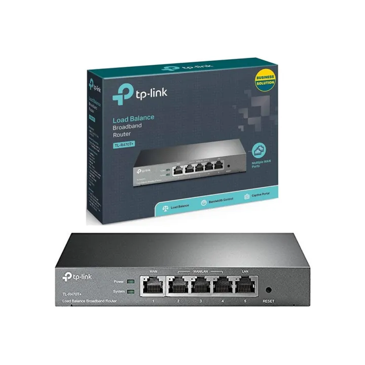 TP-Link TL-R470T+ Desktop Load Balance Broadband Router TP LINK TPLINK ...