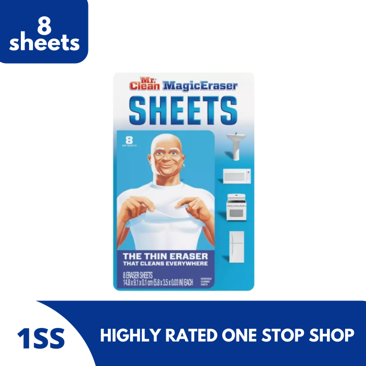 Mr. Clean Magic Eraser Sheets, 8 Sheets | Lazada PH