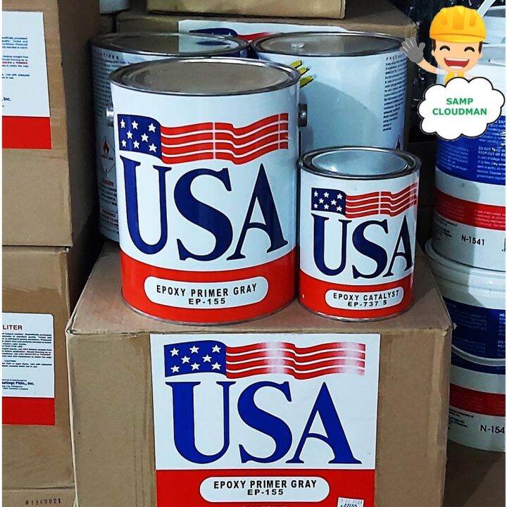Epoxy Primer Gray High Impact Resistance 1 Gallon SET Tough 4 Liters ...