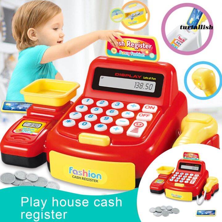 JS #Cash Register Educational Toys That Simulate The Role Of Supermarket Cash Register | Lazada PH