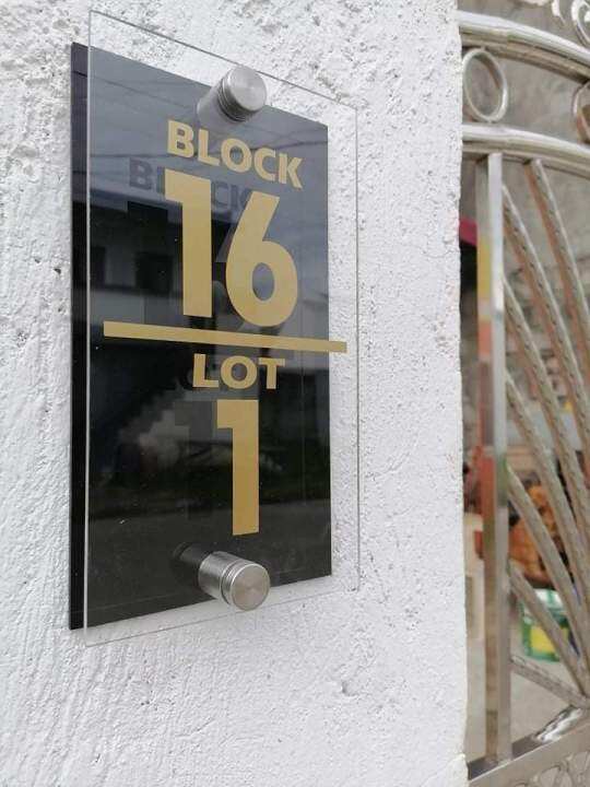 PERSONALIZED HOUSE NUMBER SIGNAGE/ADDRESS PLATE/BLK AND LOT SIGN/HOME ...