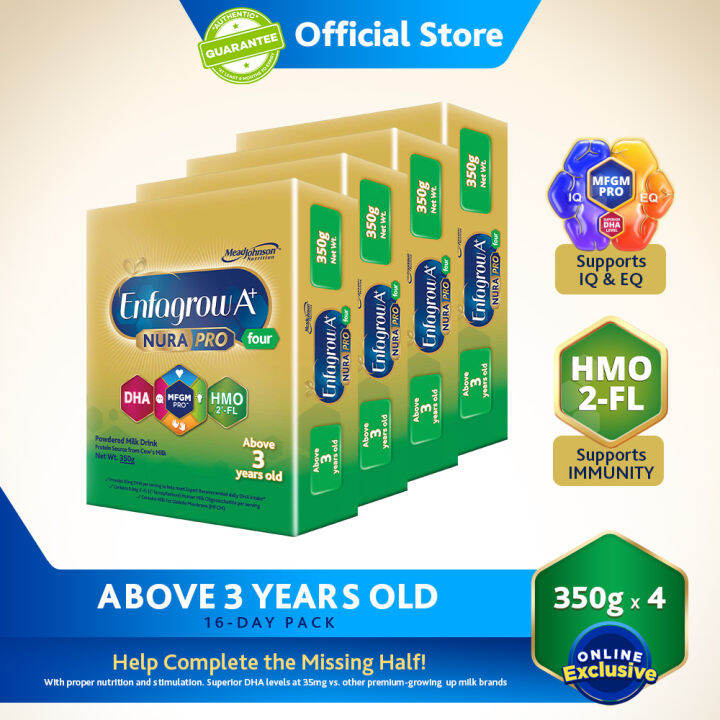 Enfagrow A+ Four NuraPro Powdered Milk Drink for 3+ Years Old 1.4kg ...