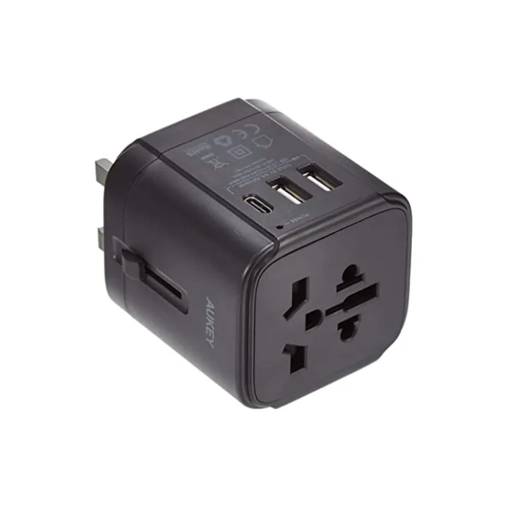 AUKEY PA-TA01 Universal Travel Adapter With USB-C and USB-A Ports ...