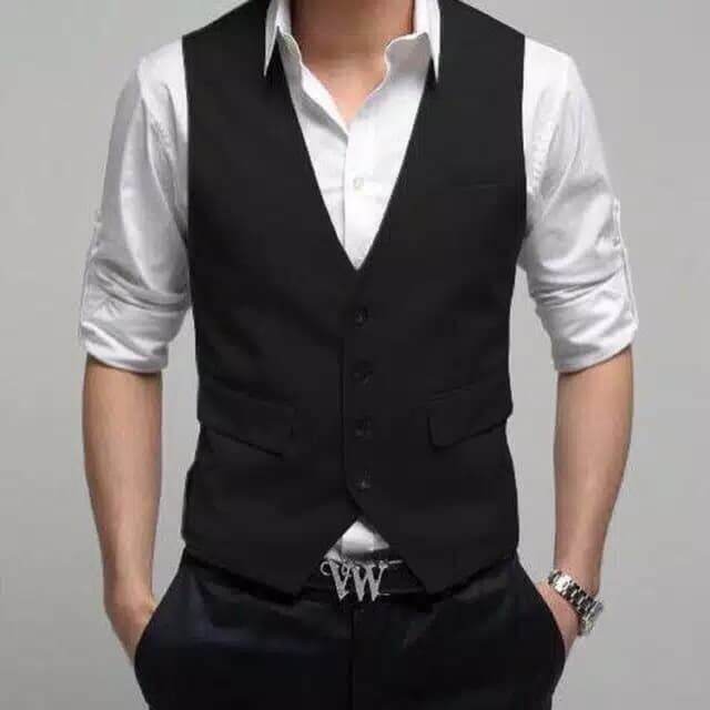 rompi pria vest jas pria untuk acara formal kantor undangan dan acara ...