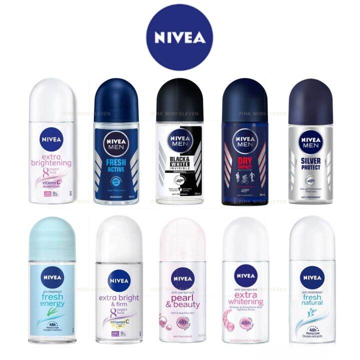 Nivea Deodorant Roll On 50ML/ Nivea Men Deodorant/ Nivea Women Deodorant/ Ketiak Wangi Deodorant ...