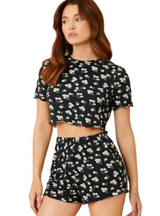 Shien Crop Top & Shorts Set | Lazada PH