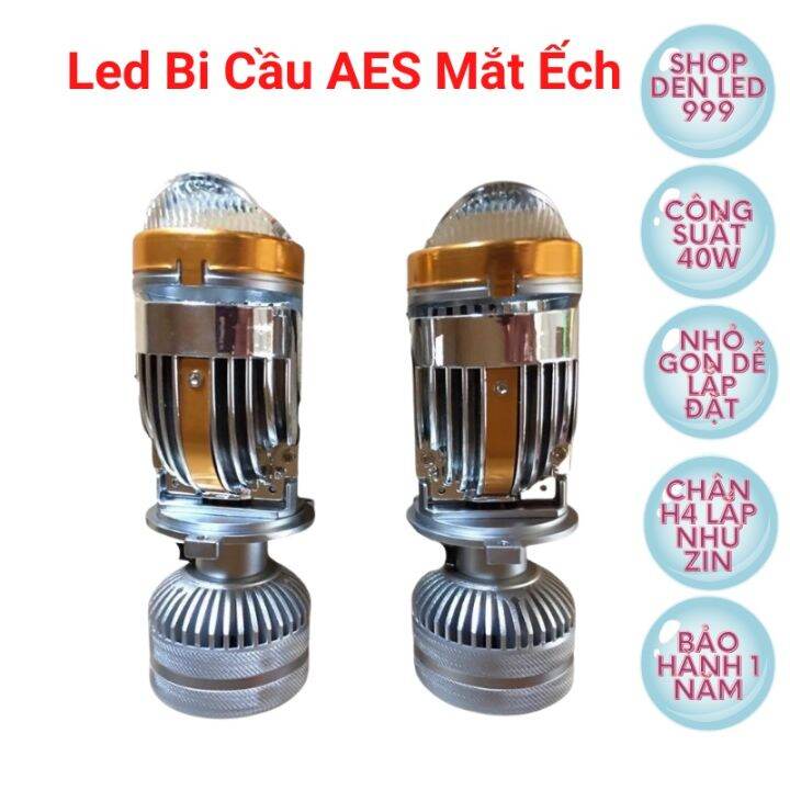 Đèn Pha LED AES HYPER Mắt Ếch , Bi Cầu Mini Chân H4 Cao Cấp 2022 ...