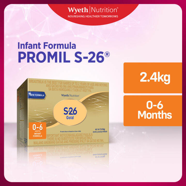 Wyeth® S-26 Gold® One infant formula for 0-6 months in 2.4kg | Lazada PH