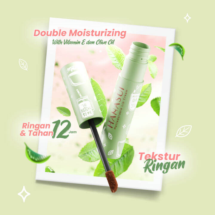 Hanasui Matcha Latte Edition Mattedorable Lip Cream 4g | Lazada Indonesia