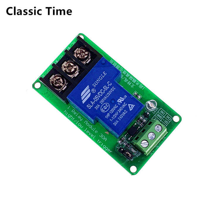 ONE 1 channel relay module 30A with optocoupler isolation 5V 12V ...
