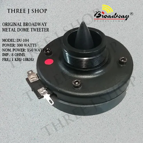 300 WATTS METAL DOME TWEETER DRIVER UNIT WITH CAPACITOR DU-104 | Lazada PH 300 WATTS METAL DOME TWEETER DRIVER UNIT WITH CAPACITOR DU-104 | Lazada PH