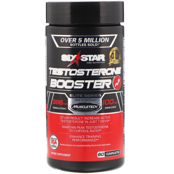 Six Star Pro Nutrition Muscletech Testos terone Booster 60 Caplets ...