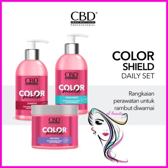 CBD Color Shield Paket 3 in 1 Hair Mask + Shampoo + Conditioner ...