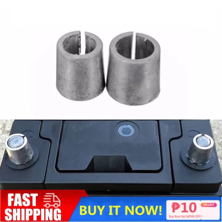 Pair 1 x POS 1 x NEG Car Battery Terminal Converters Post Adaptors Lead ...