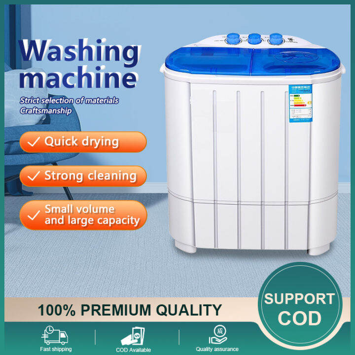 Hamle Dual Tube Washing Machine With Dryer Portable Semi-automatic ...