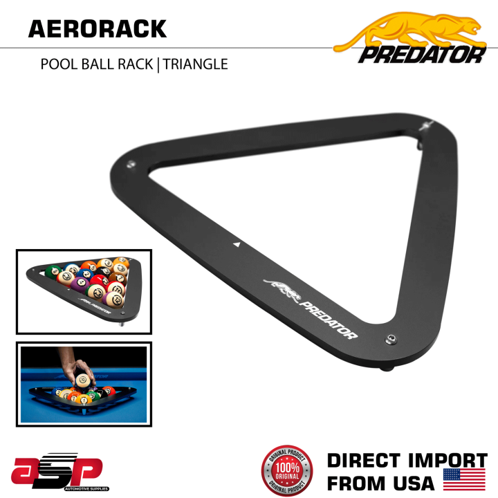 PREDATOR AeroRack Billiard Pool Ball Rack Triangle - Black | Lazada PH