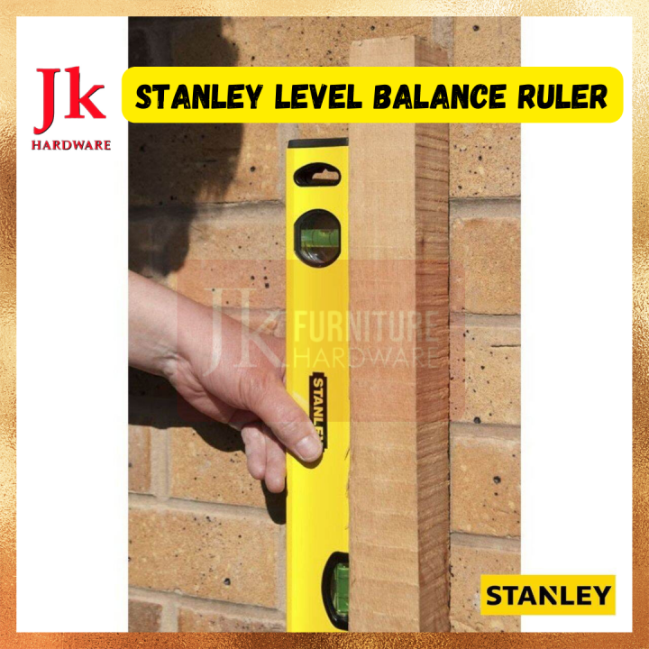 STANLEY ALUMINUM WATER SPIRIT LEVEL BALANCE RULER | Lazada