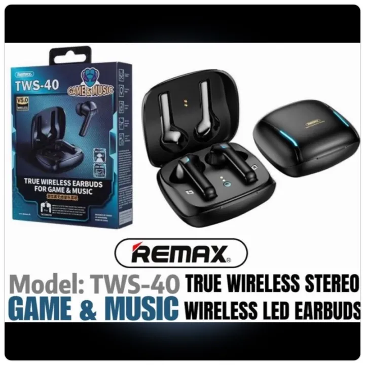 REMAX TWS-40 WIRELESS EARBUDS | Lazada