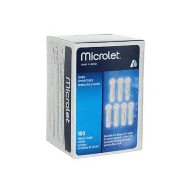 เข็มเจาะปลายนิ้ว Microlet lancet บรรจุ 100 ชิ้นต่อกล่อง | Lazada.co.th