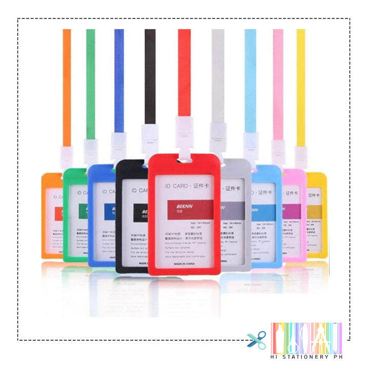 Plastic Colorful ID Holder ID Card Work Permit Case | Lazada PH