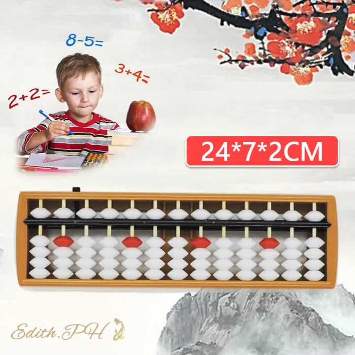 Portable 13-speed abacus for kids One Touch Reset Bead Counting ...