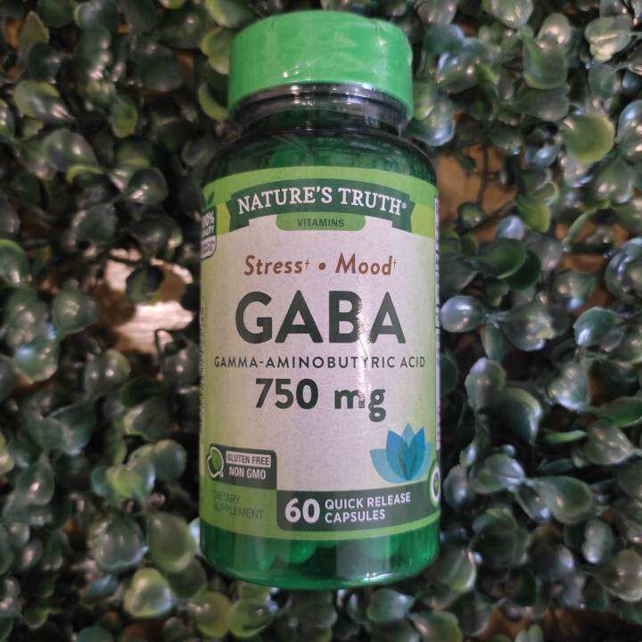 Nature's Truth Vitamins Stress + Mood Gaba 750 mg 60's Expiry Date 12/2024 | Lazada PH